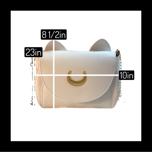 No Brand | Bags | No Brand Sailor Moon Womens Purse Artemis White Chain ...